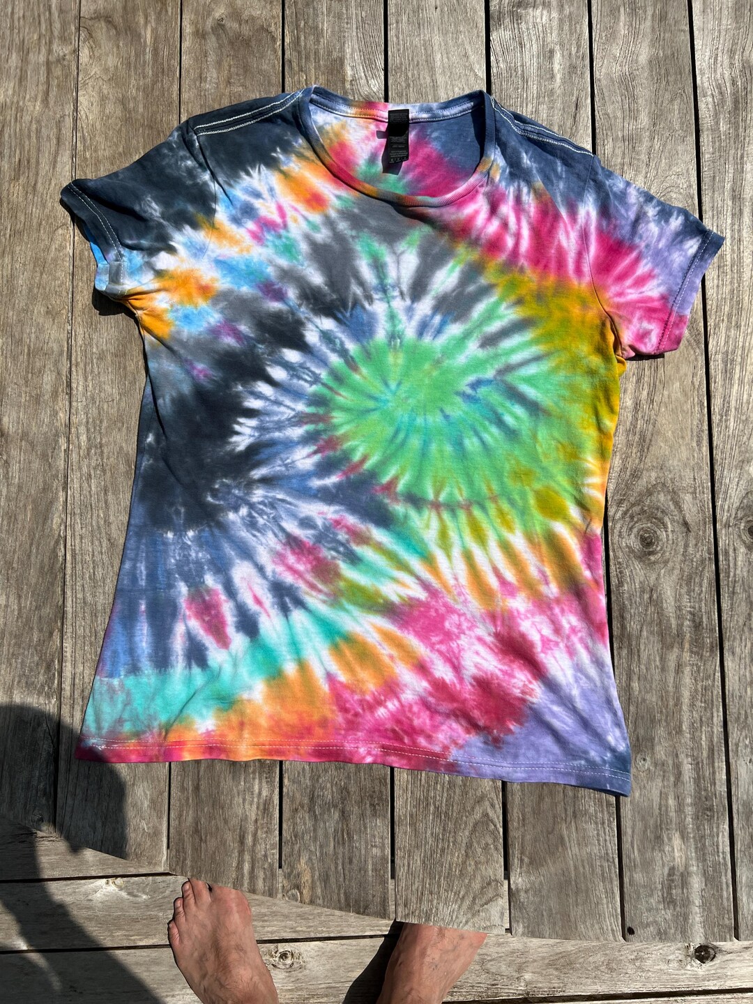 Hyper Colour Spiral Tie Dye T-shirt - Etsy