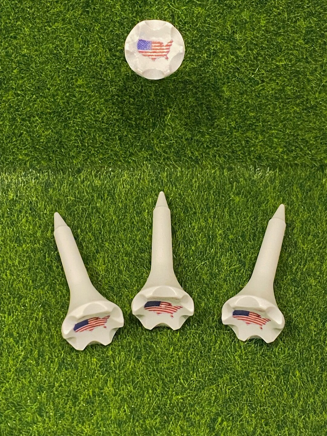 1.5” 1 1/2” USA Flag Cup Shortee Golf Tees EPIK Evolution PTS Perfect ...