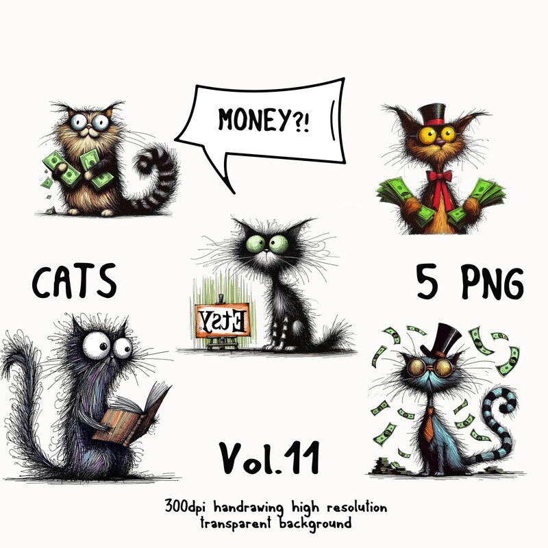 Money Cat - Etsy