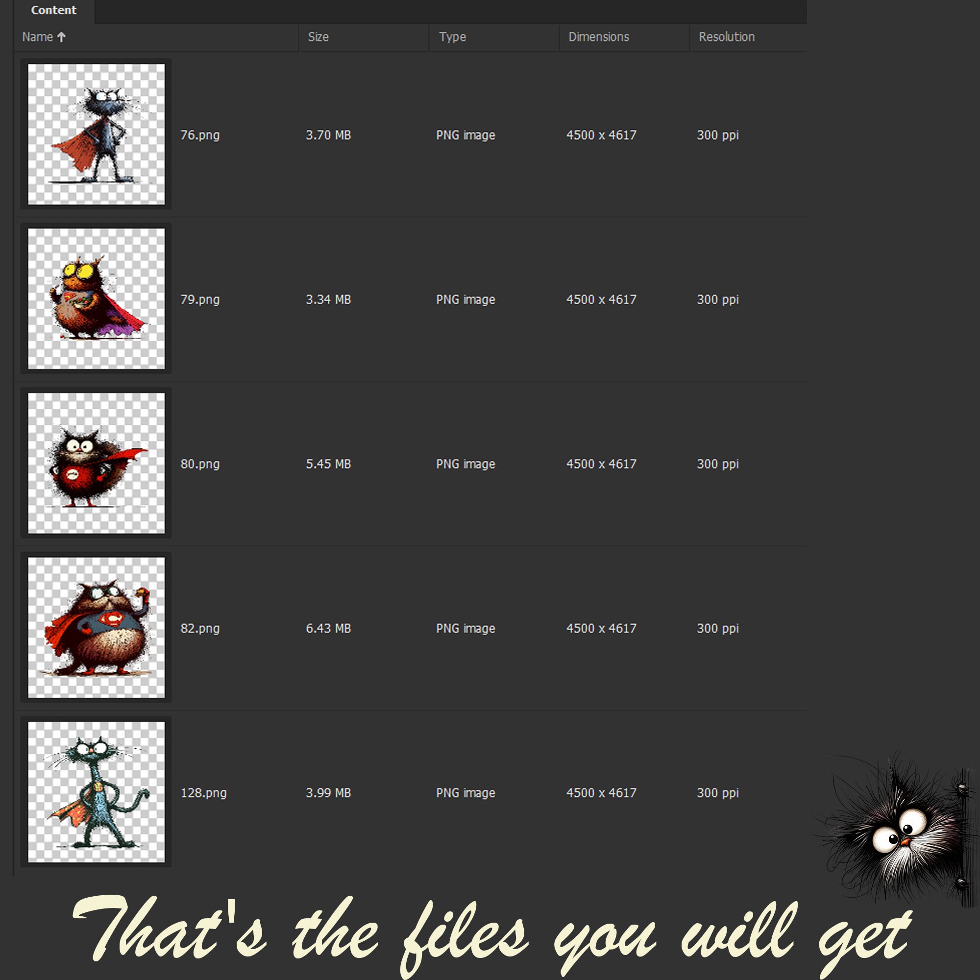 Superhero Cats Digital Art Collection. Whimsical Cat Illustrations PNG ...