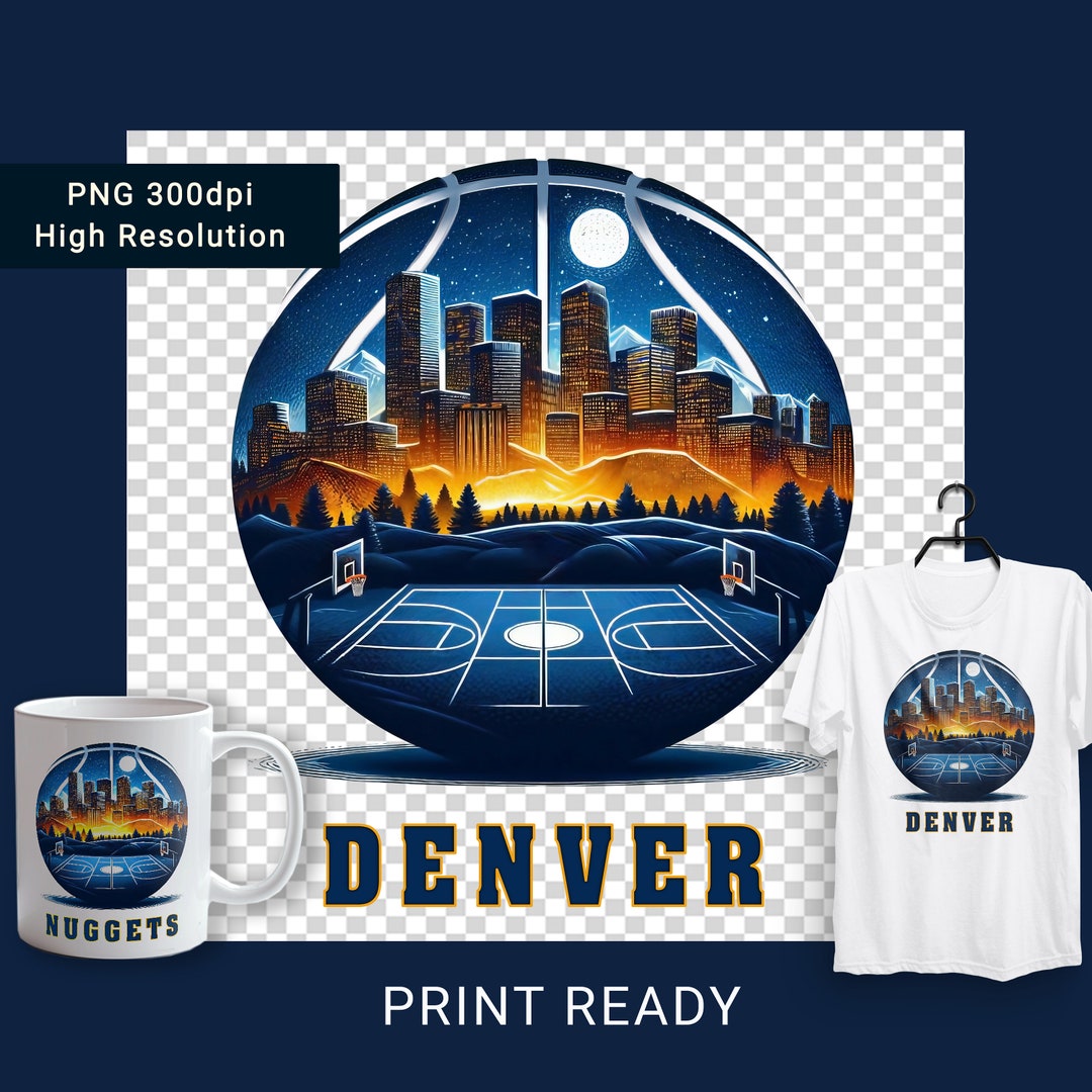 DENVER Basketball Team PNG Denver City Silhouette and Ball as ...