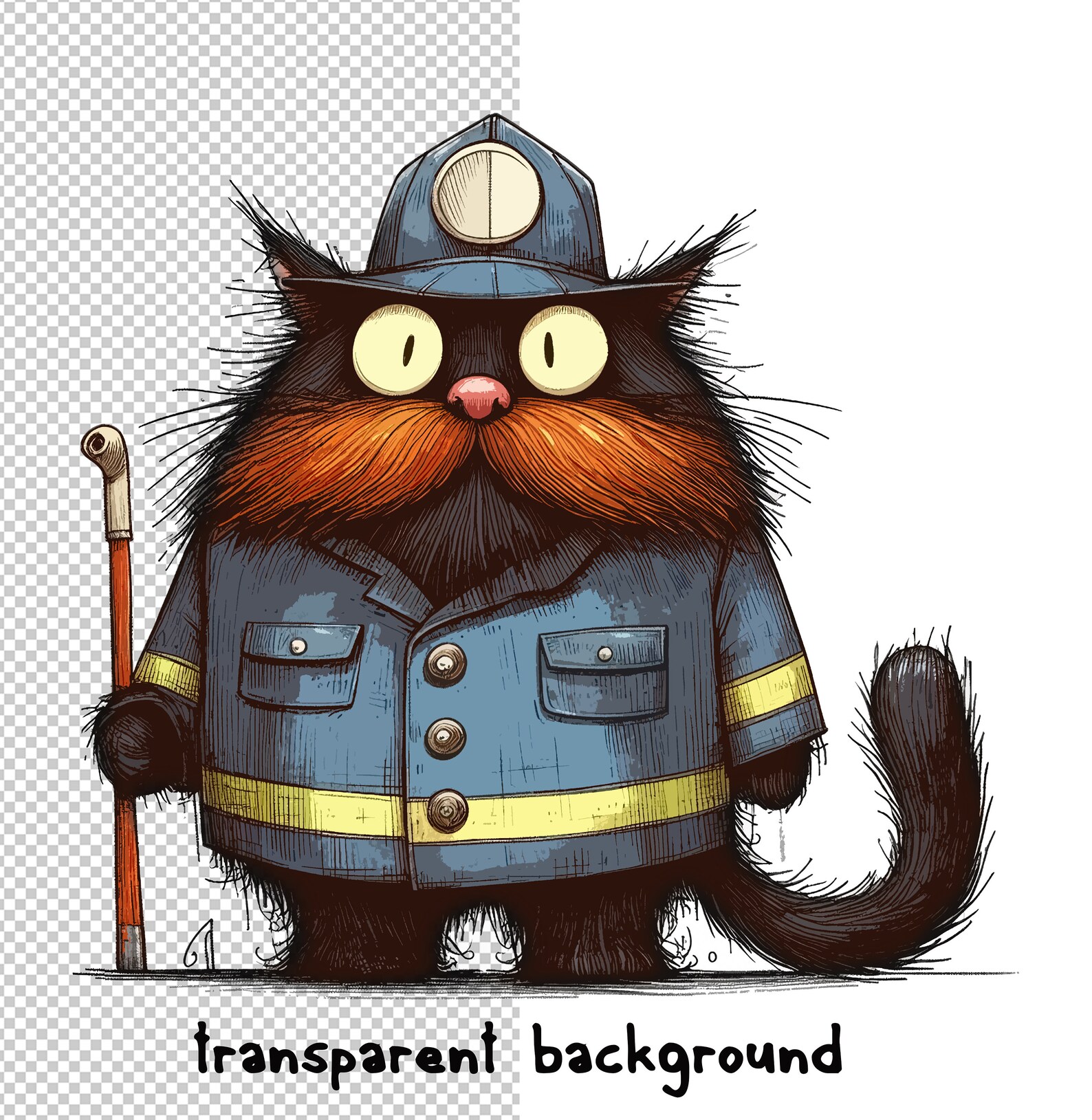 Cats Firefighters Clipart Bundle. Fireman, Fire Crew или Fire Squad ...