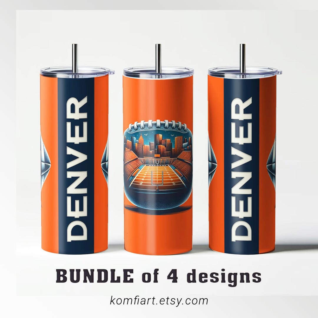 DENVER Stadium Design Bundle, Sublimation Tumbler PNG Files 4 Designs 300 DPI High-resolution ...