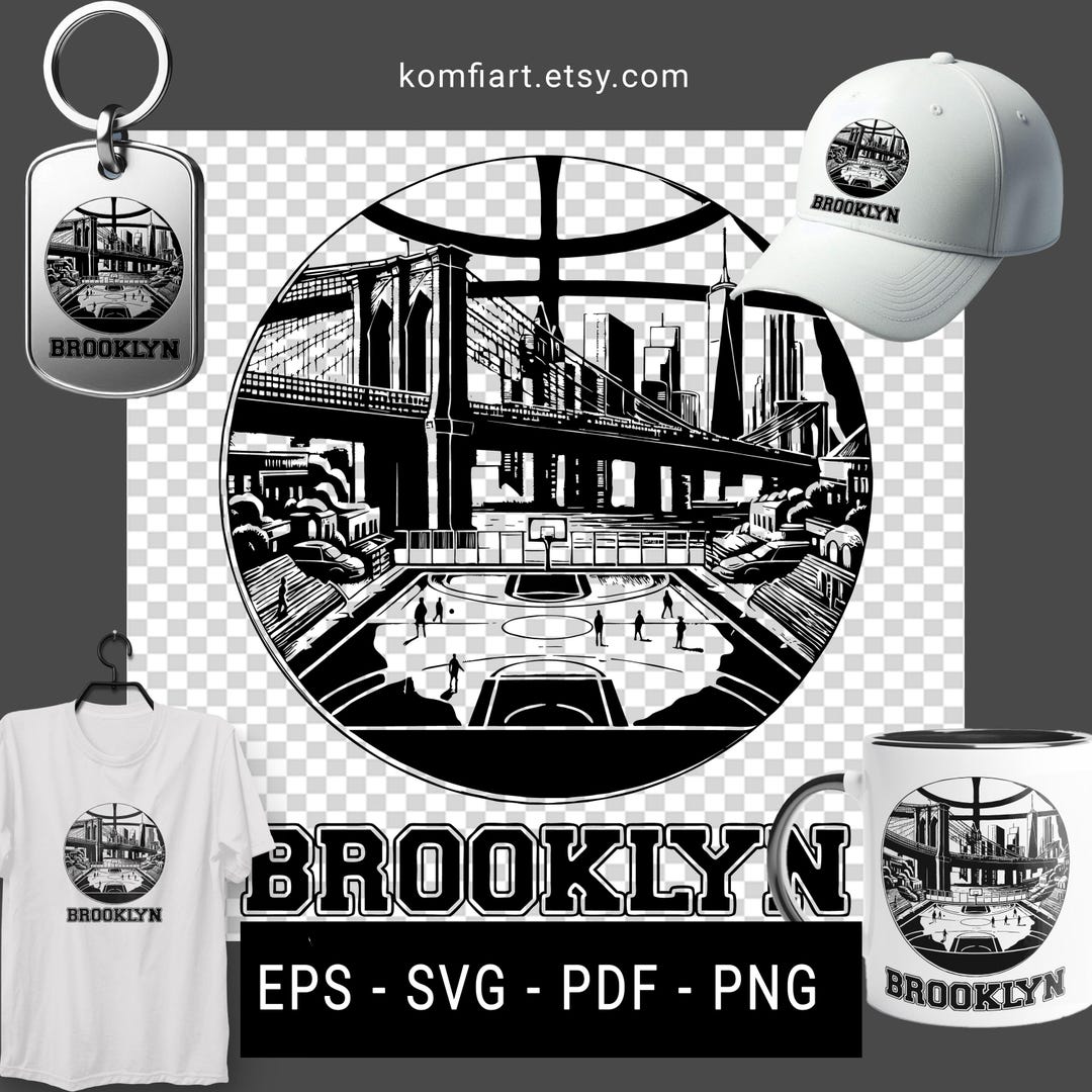 BROOKLYN SVG Standout Basketball Vector Pro-level Design Quality Svg ...