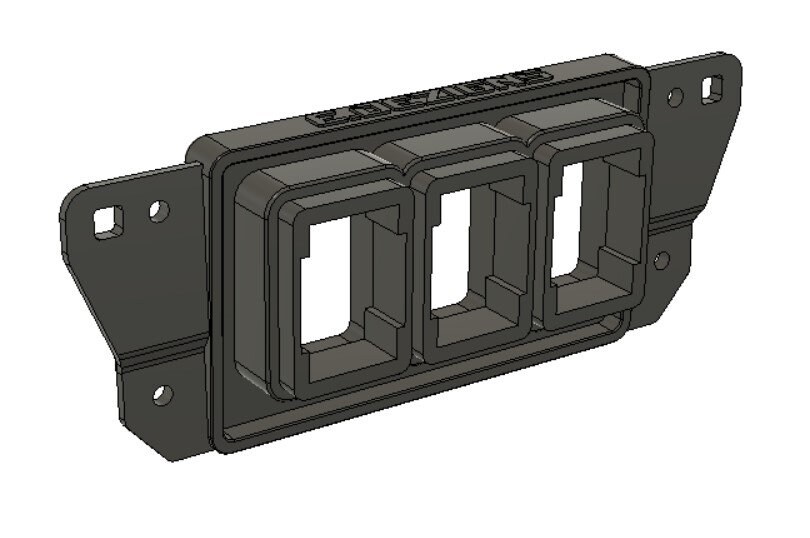 Toyota Tacoma 3rd Gen Switch Panel Insert for 3X OEM Short Switches ...