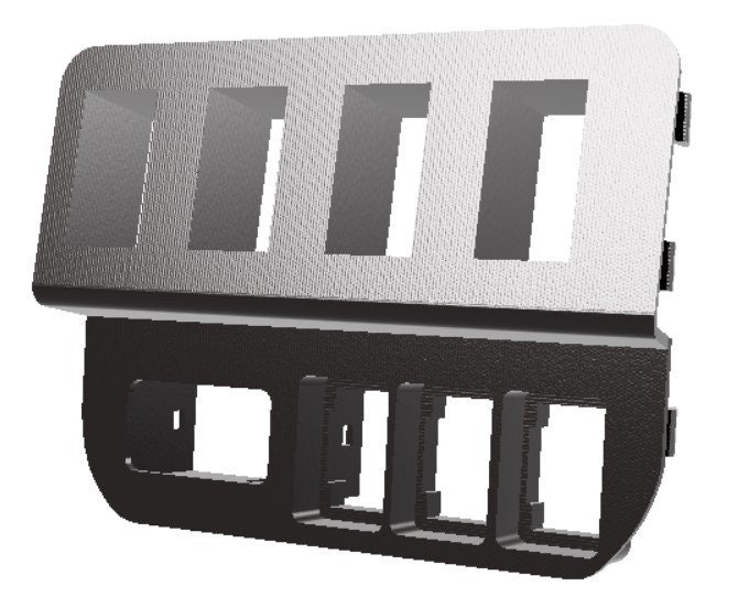 Toyota Tacoma 3rd Gen Switch Panel, 4X ARB Style, 3X OEM Short (3D ...