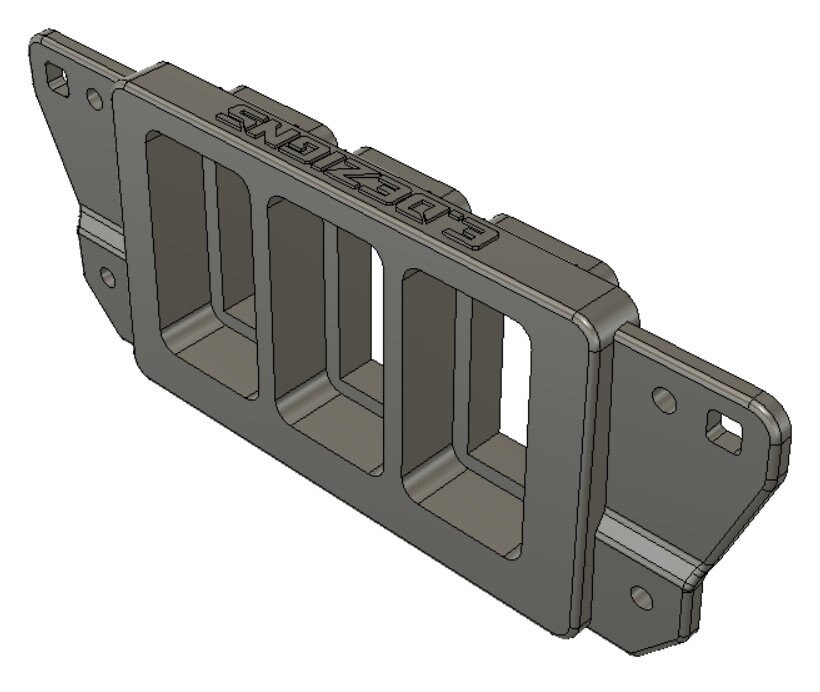 Toyota Tacoma 3rd Gen Switch Panel Insert for 3X OEM Tall Switches. "3d ...