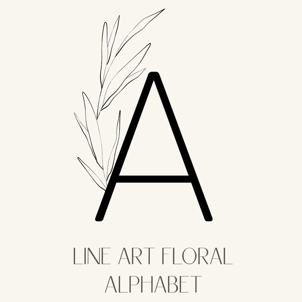 Floral Letter Logo - Etsy