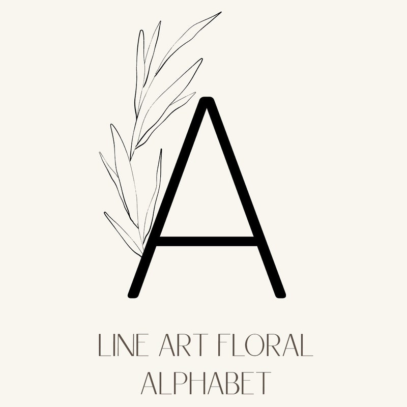 Floral Letter Logo - Etsy