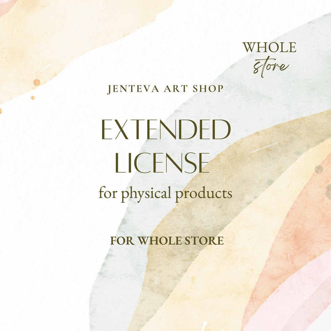 Whole Shop Extended License - Etsy