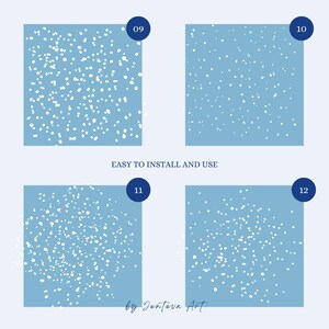 Adobe Illustrator Snowfall Brushes: Vector Snow Brush Set (AI File) - Etsy