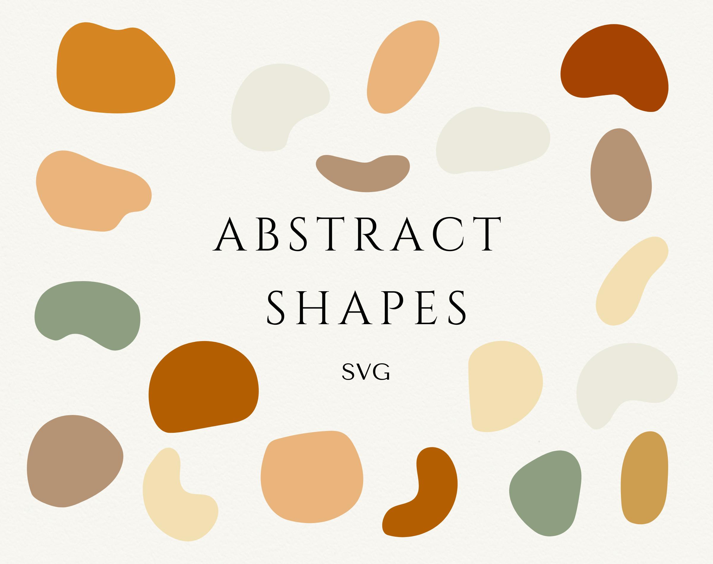 Boho Abstract Shapes SVG: Organic Modern Elements (20 Files) - Etsy