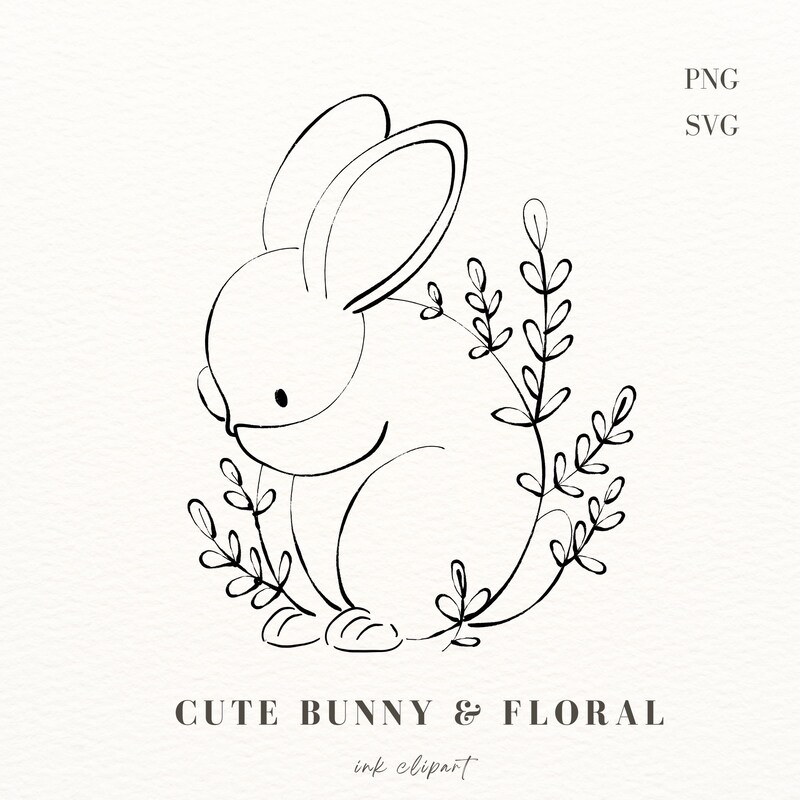 Bunny Svg - Etsy