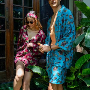 Matching Kimono Couple Set - L'oasis - Resort Wear - Lounge Wear ...