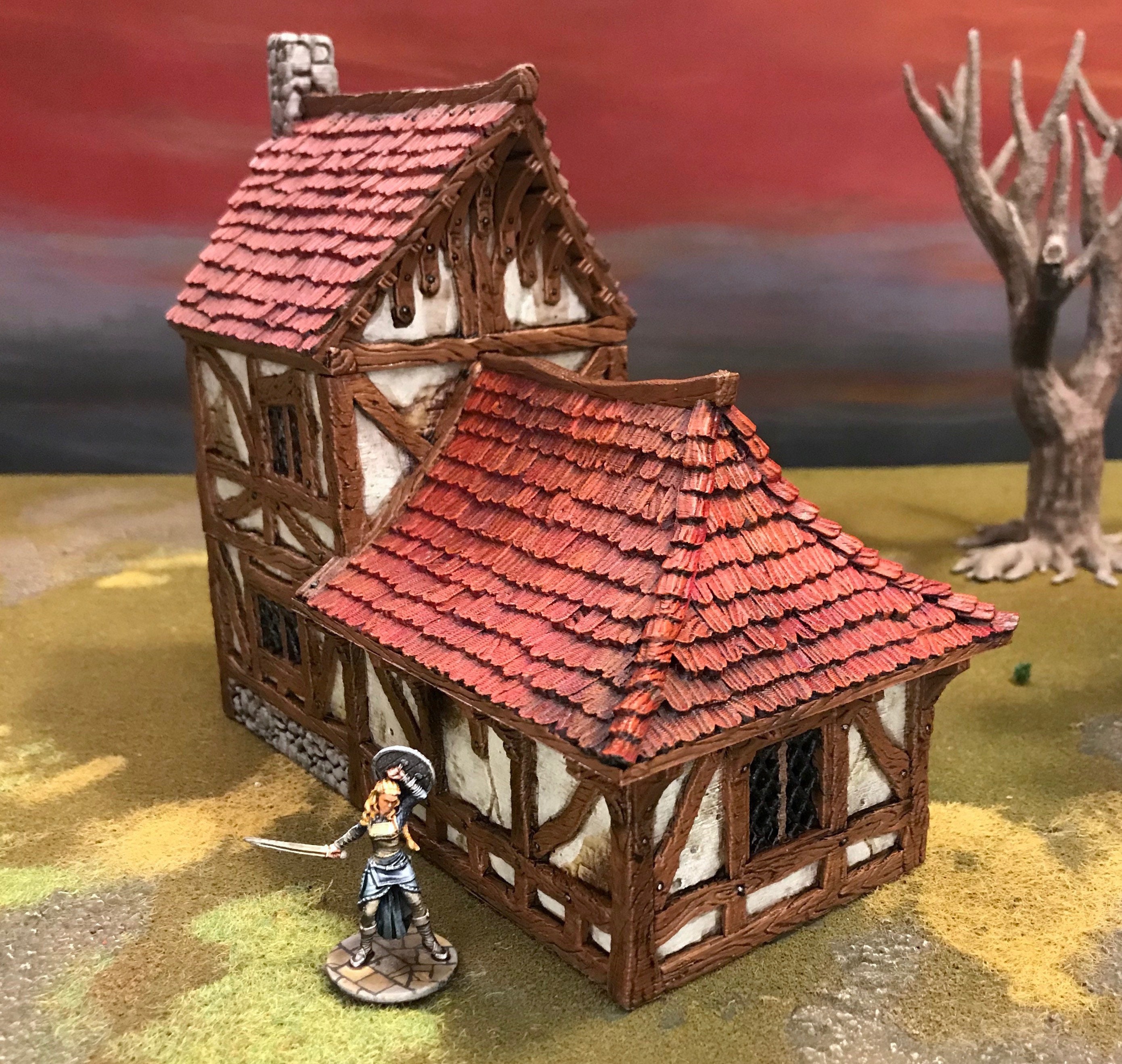 Small House for Tabletop Games - Etsy