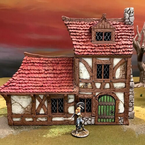 Dnd Small STONE House Village Tabletop Terrain Miniature RPG | Etsy