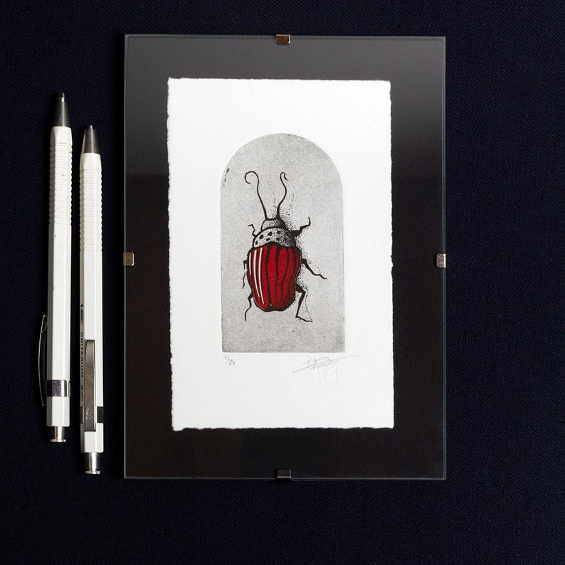 Original Etching / Limited Edition Fine Art Print / Intaglio / Cabinet ...