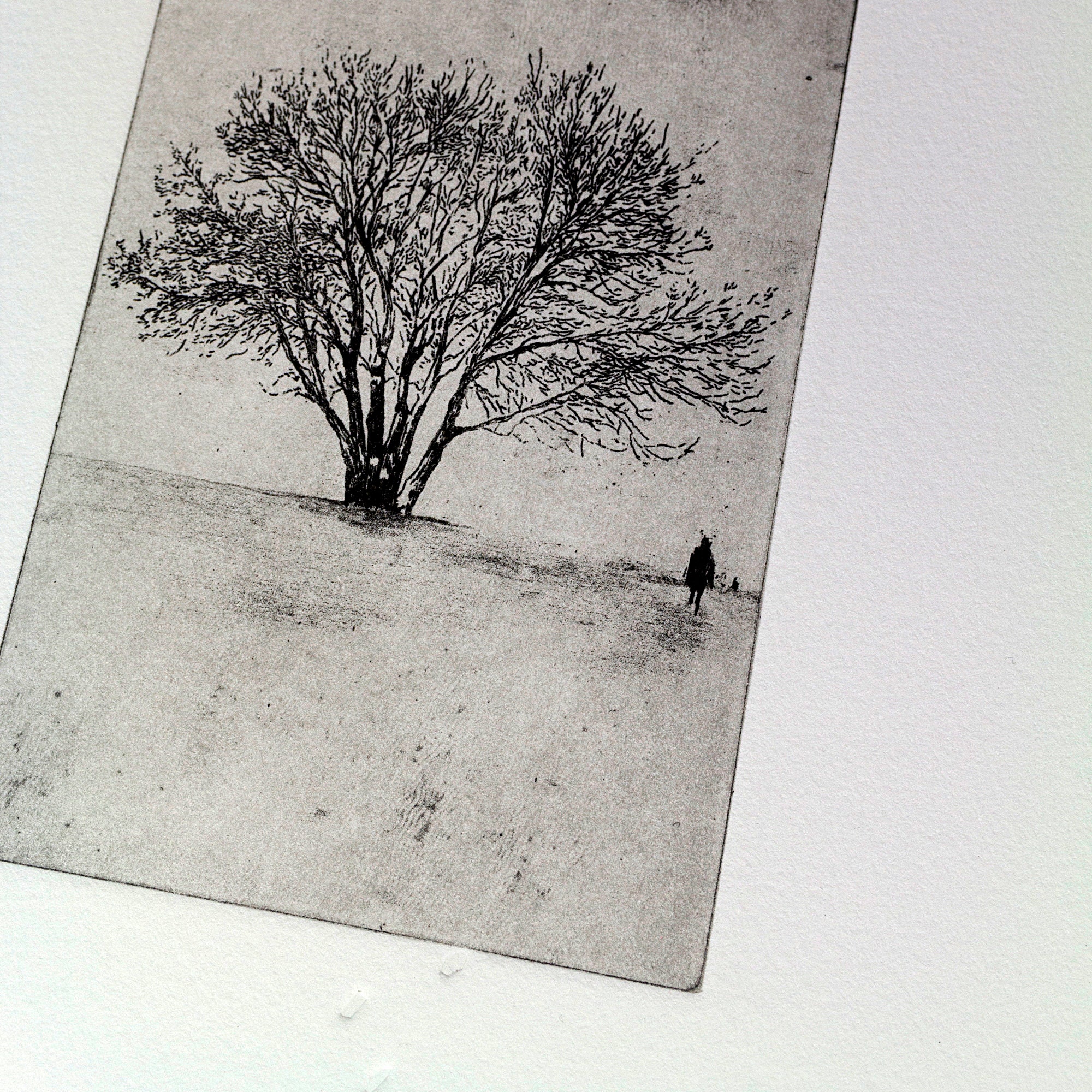 Original Etching / Limited Edition Fine Art Print / Intaglio / Snow ...