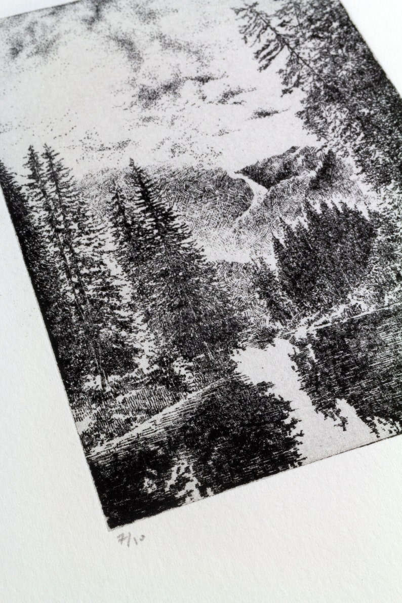 Etching Intaglio / Wall Art / Original Print Limited Edition ...