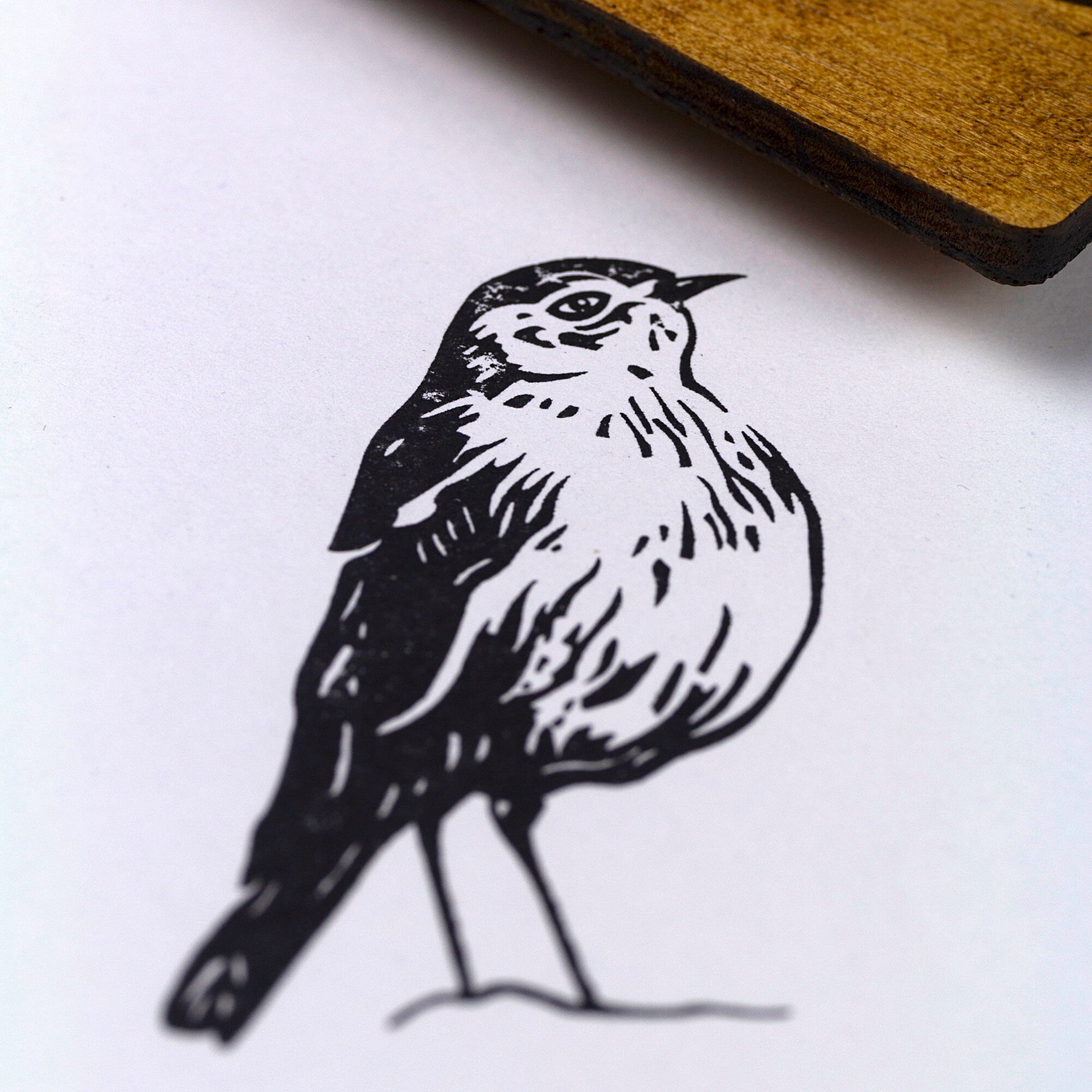 Bird I Stamp – Small Handmade Rubber Stamp for Scrapbooking and ...