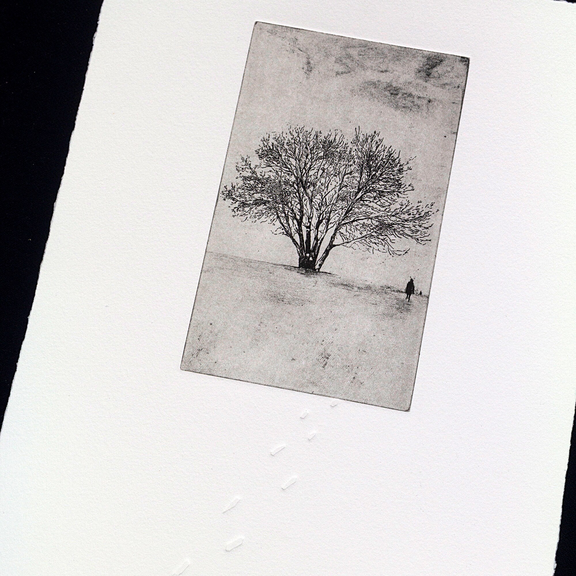 Original Etching / Limited Edition Fine Art Print / Intaglio / Snow ...