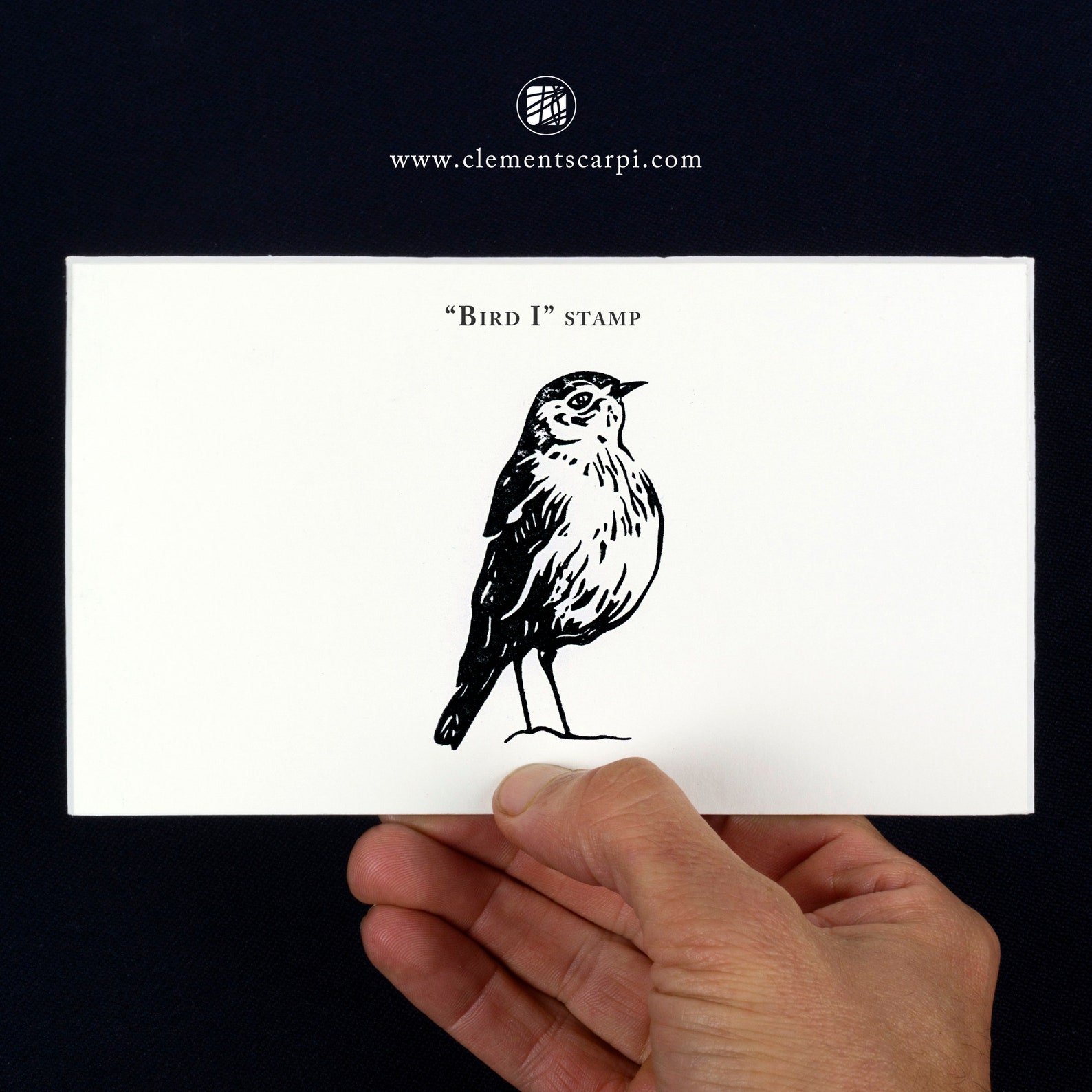 Bird I Stamp – Small Handmade Rubber Stamp for Scrapbooking and ...