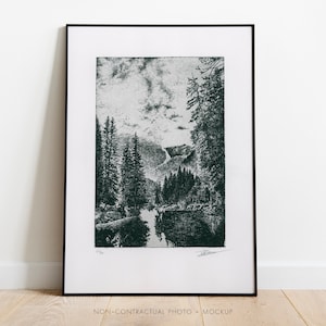 Etching Intaglio / Wall Art / Original Print Limited Edition ...