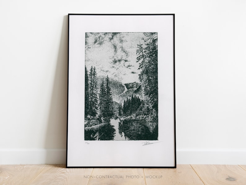 Etching Intaglio / Wall Art / Original Print Limited Edition ...