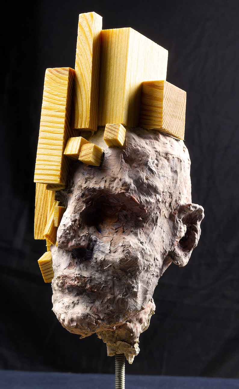 Wood Sculpture / Papier Mache / Head I - Etsy