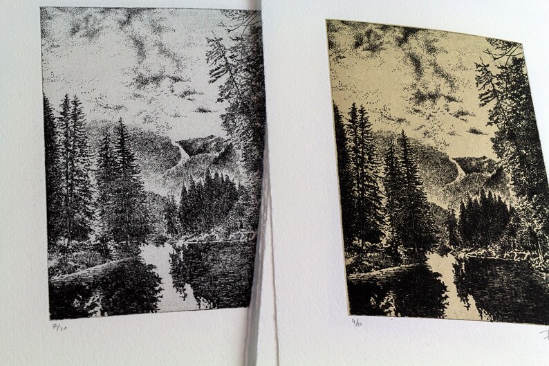 Etching Intaglio / Wall Art / Original Print Limited Edition ...