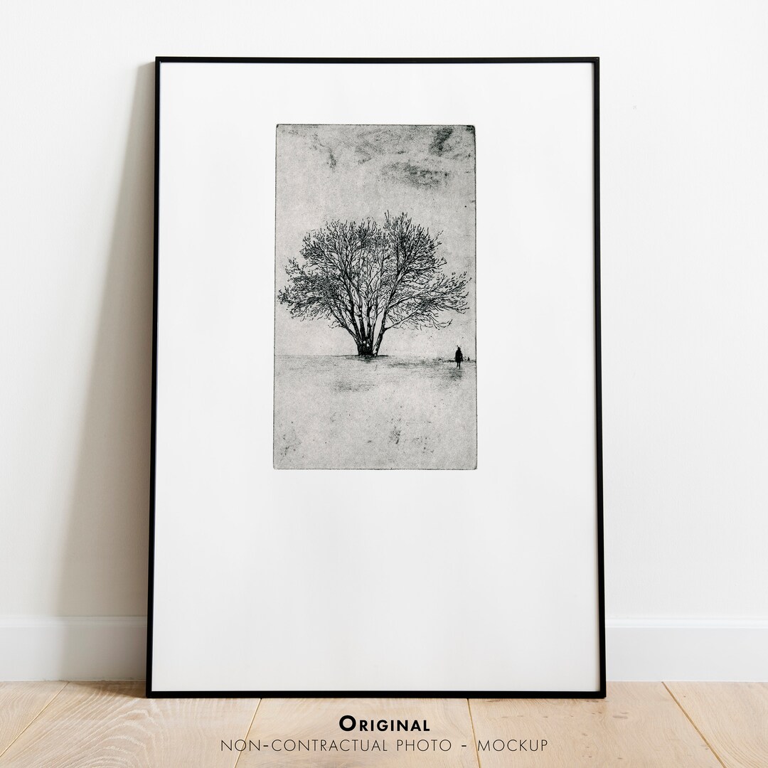 Original Etching / Limited Edition Fine Art Print / Intaglio / Snow ...