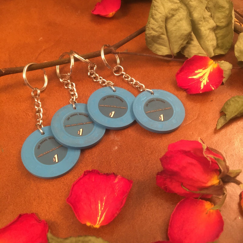 Poker Chip Keychain - Etsy