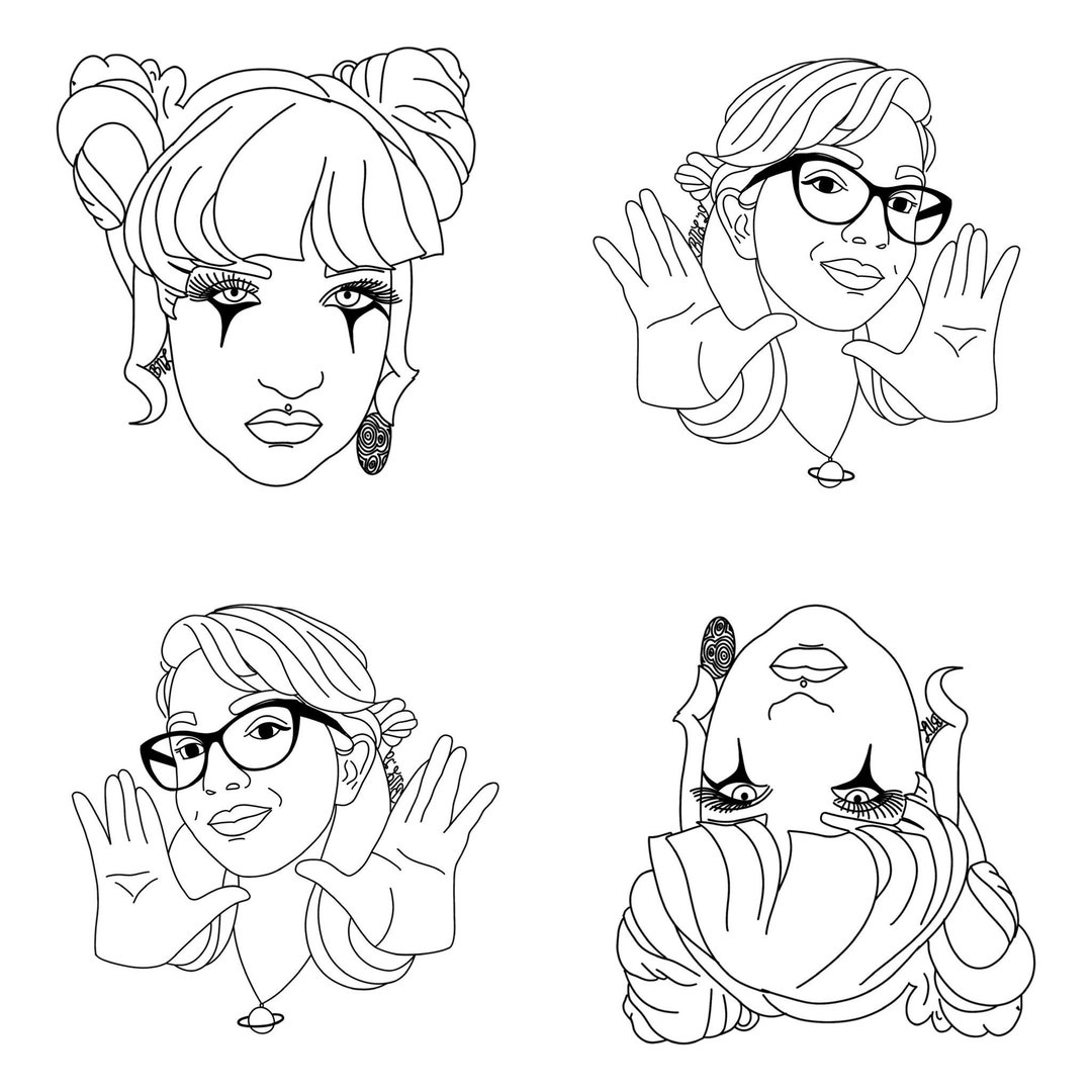Custom Selfie Outline - Etsy