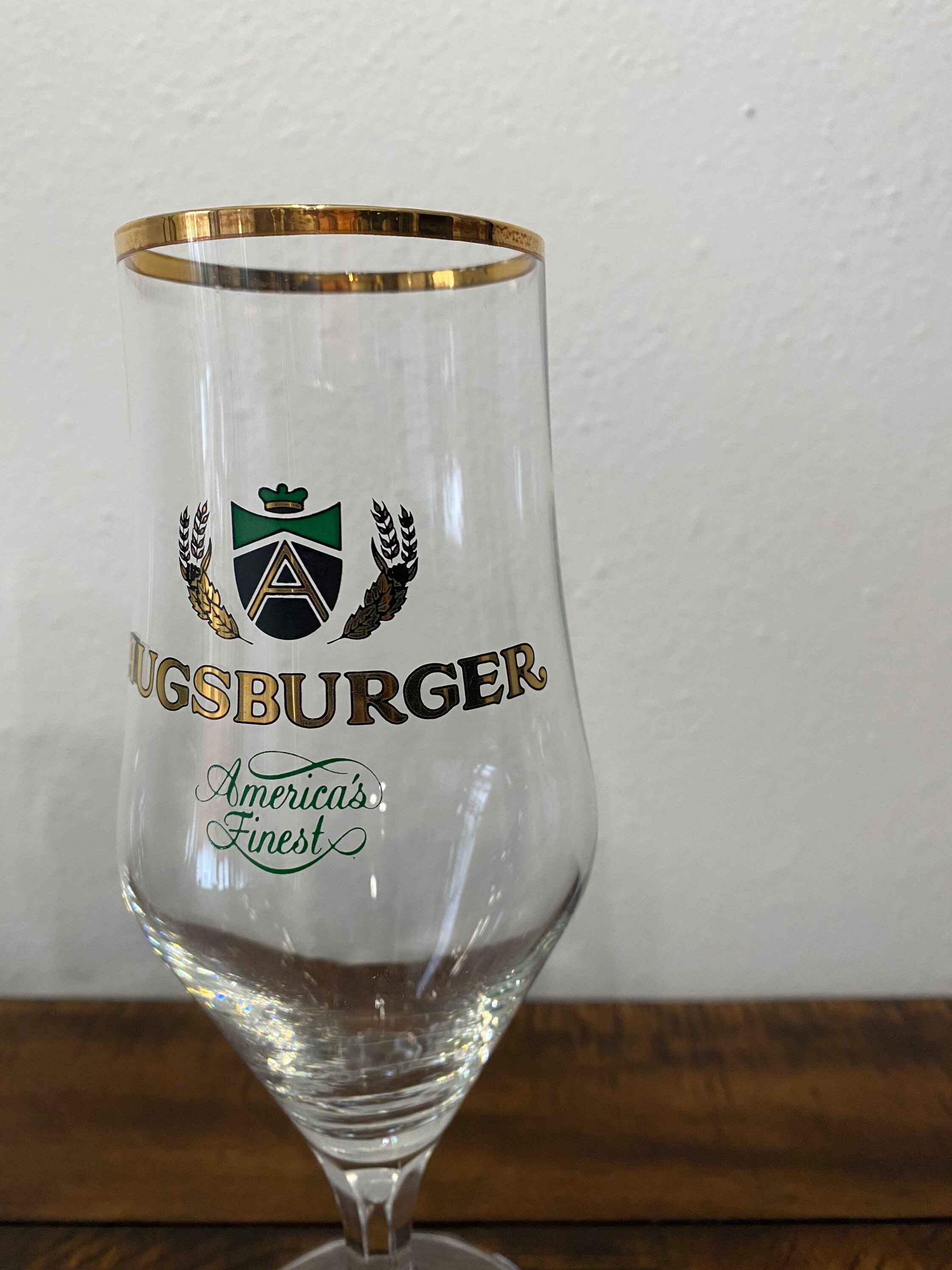 Vintage Augsburger Gold Rimmed Beer Goblets 2 - Etsy