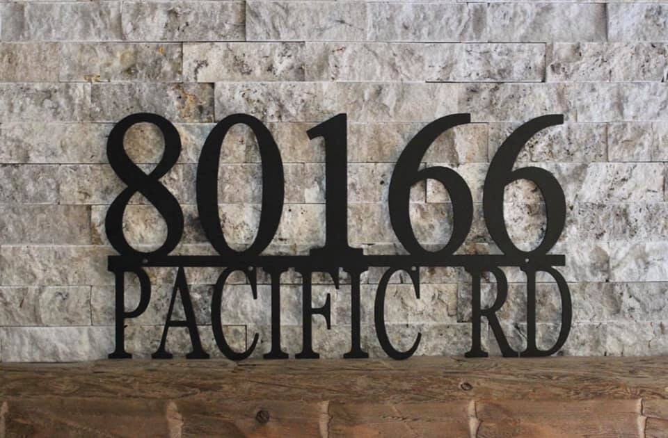 Custom Address Sign Metal Address Sign Custom Address | Etsy