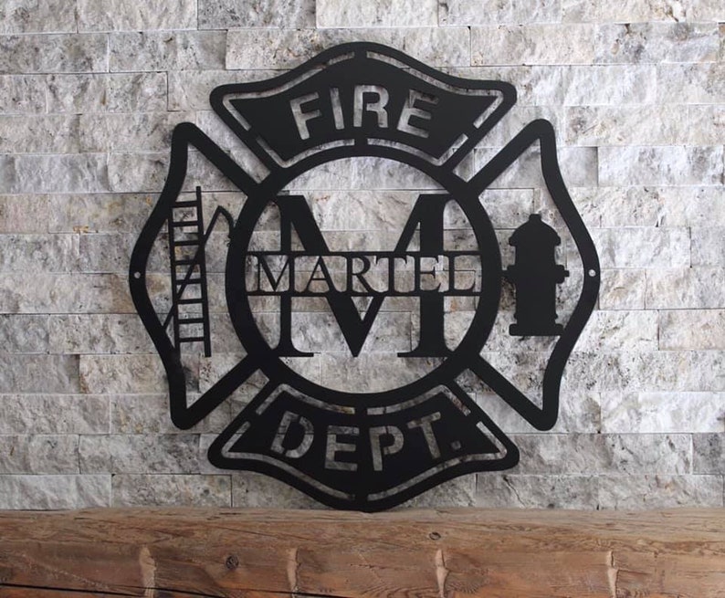 Custom Firefighter Metal Sign Maltese Cross Sign - Etsy Canada