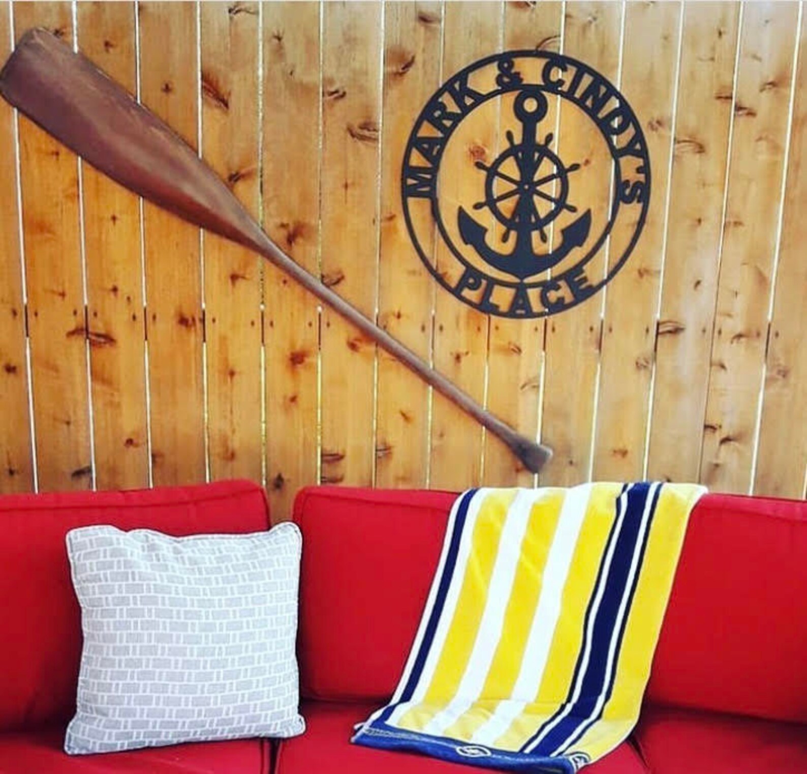 Anchor Sign Nautical Sign Custom Metal Sign Name Sign - Etsy