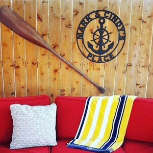 Anchor Sign, Nautical Sign, Custom Metal Sign, Name Sign, Personalized ...