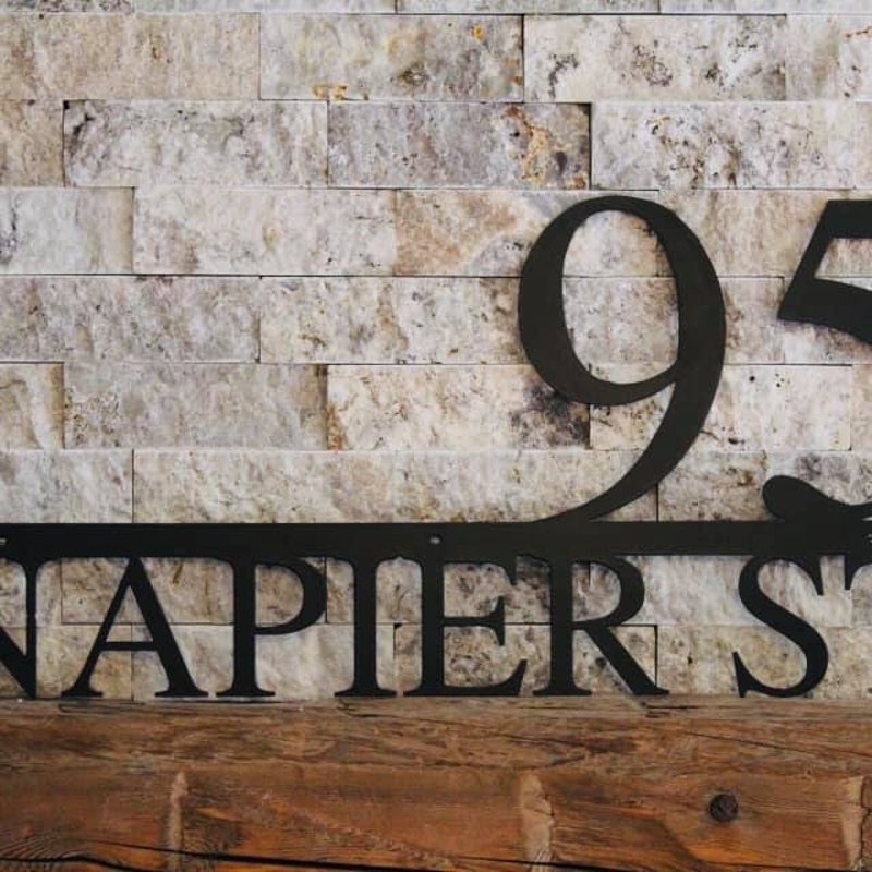Steel Address Sign - Etsy