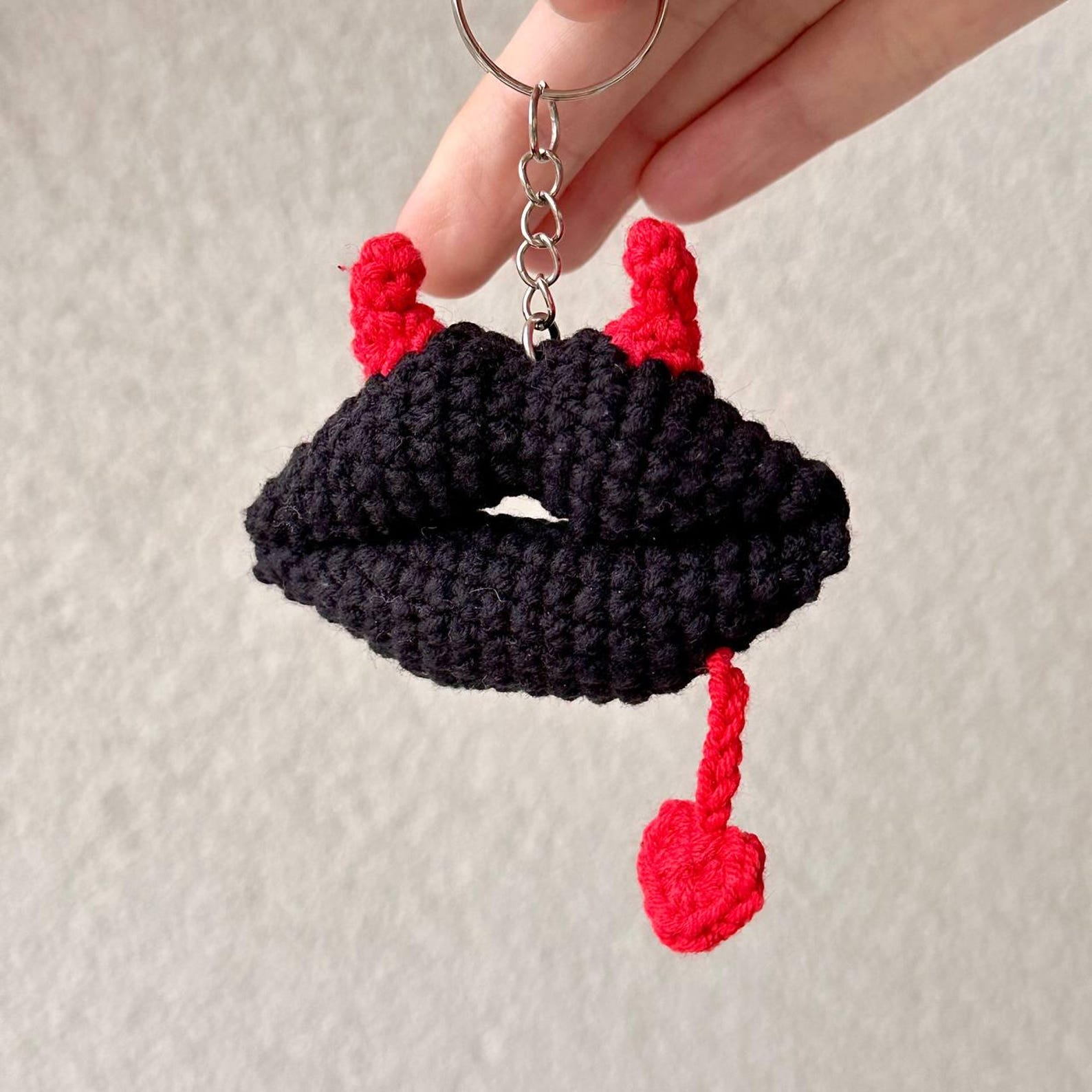Crochet Devil's Lips Pattern Valentines Gift Amigurumi Pattern Easy ...