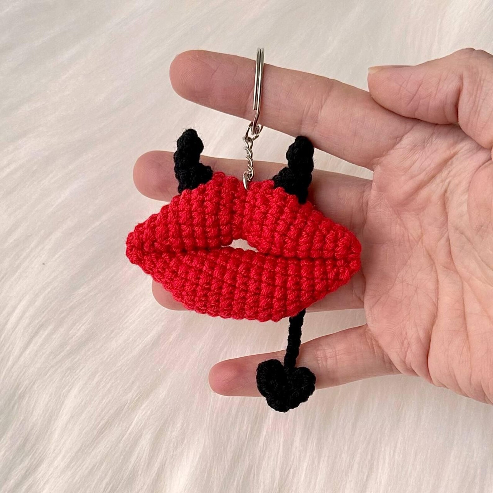 Crochet Devil's Lips Pattern Valentines Gift Amigurumi Pattern Easy ...