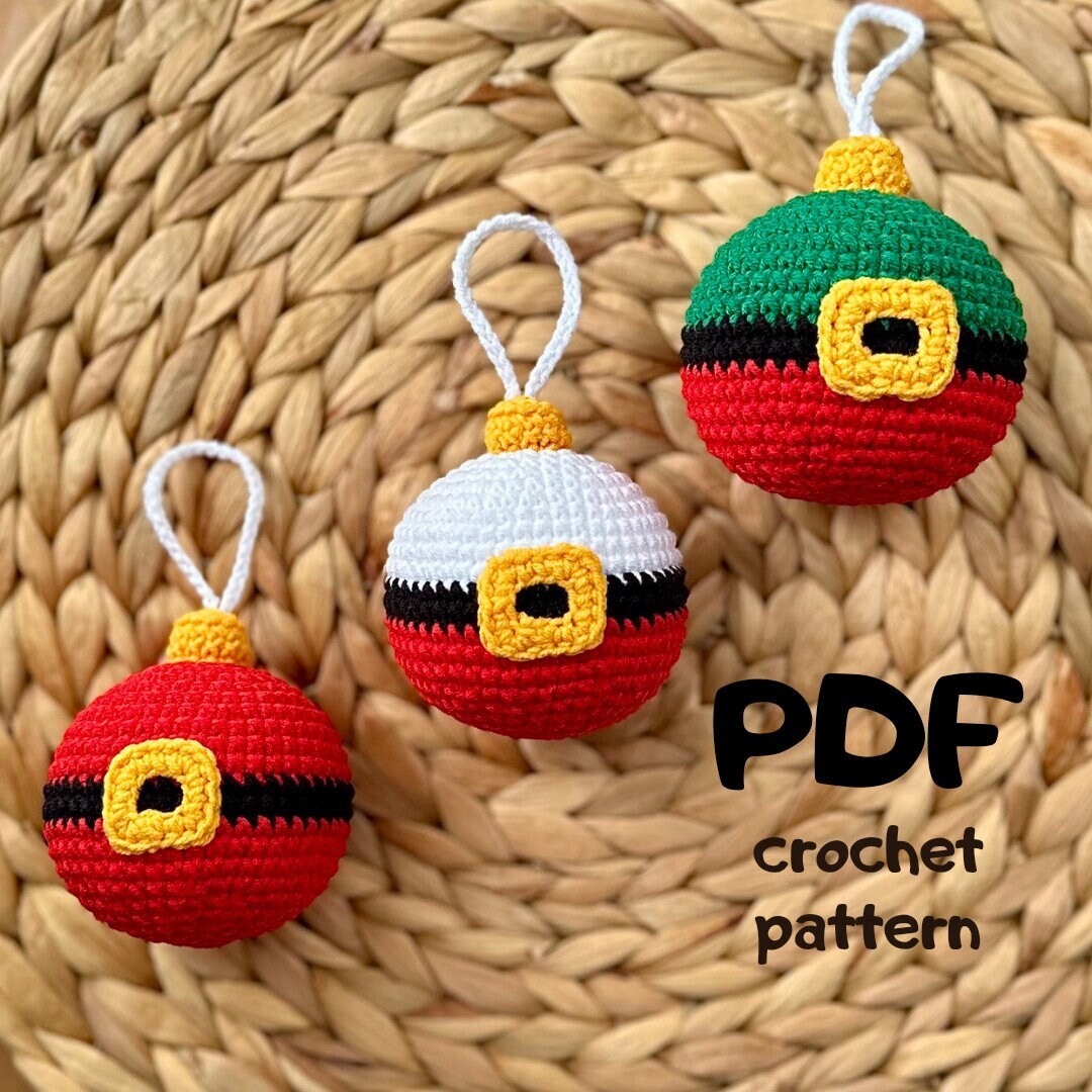 Christmas Tree Decorations PDF CROCHET PATTERN Christmas Treetoy ...