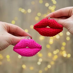 Crochet Lips Pattern Valentines Gift Amigurumi Pattern Easy Crochet ...