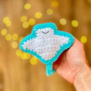 Plush Stingray Keychain Crochet Pattern Amigurumi Pattern Easy Crochet ...