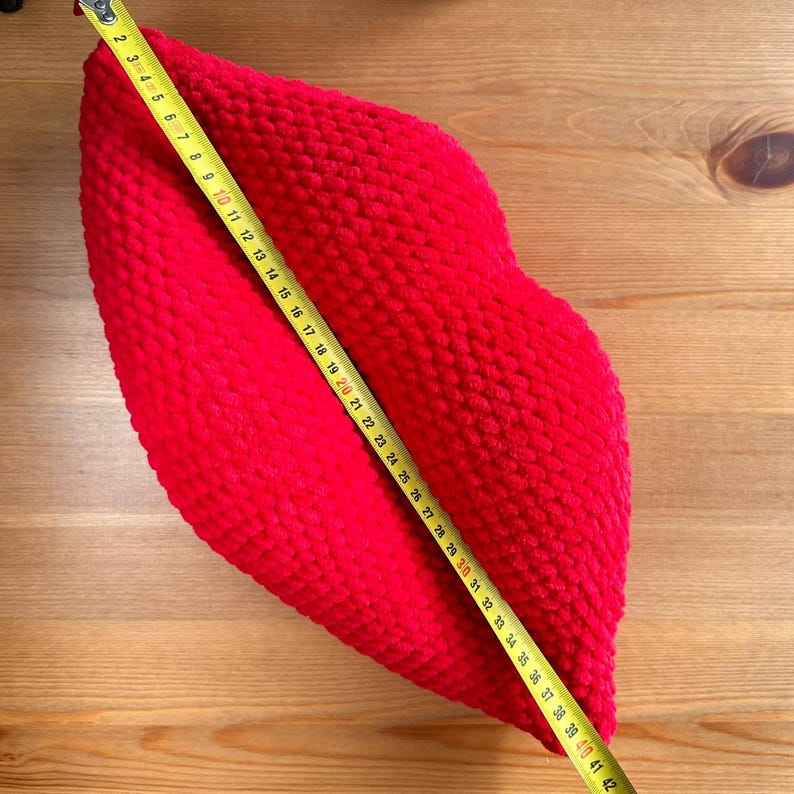 Plush Lips Pillow Crochet Pattern Valentines Gift Amigurumi Pattern ...