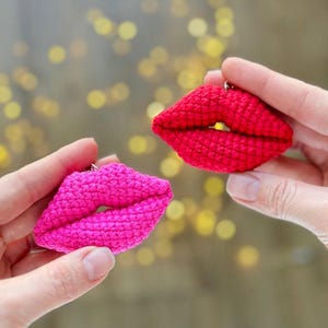 Crochet Lips Pattern Valentines Gift Amigurumi Pattern Easy Crochet ...