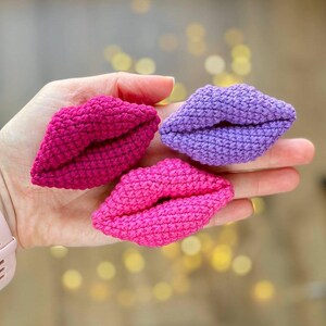 Crochet Lips Pattern Valentines Gift Amigurumi Pattern Easy Crochet ...
