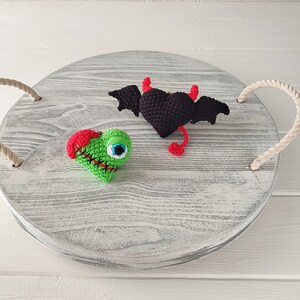 Crochet Scary Heart Keychain Pattern,devil's Heart,heart Bat Keychain ...