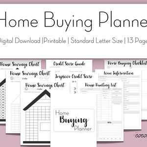 Home Buying Planner Kit, New House Project Binder, House Hunting ...