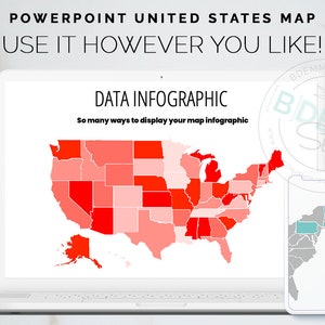 United States Map Powerpoint Template | Editable Template ...